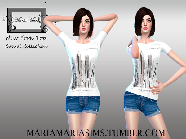 The Sims Resource | MariaMaria New York Top