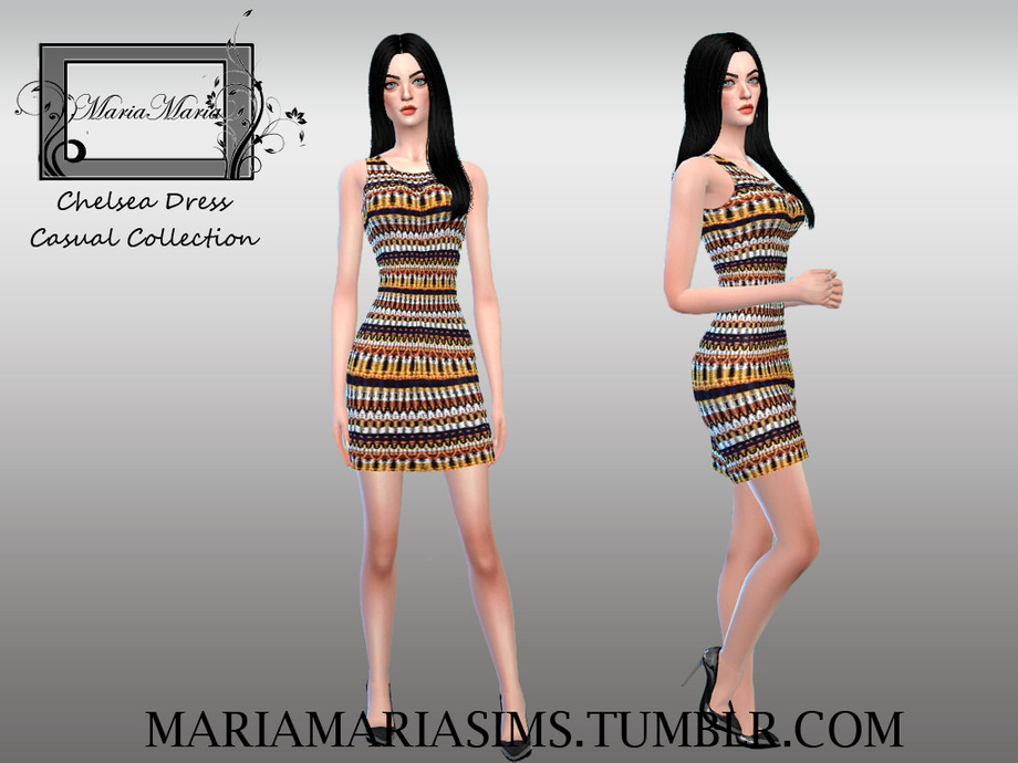 The Sims Resource - MariaMaria Chelsea Dress