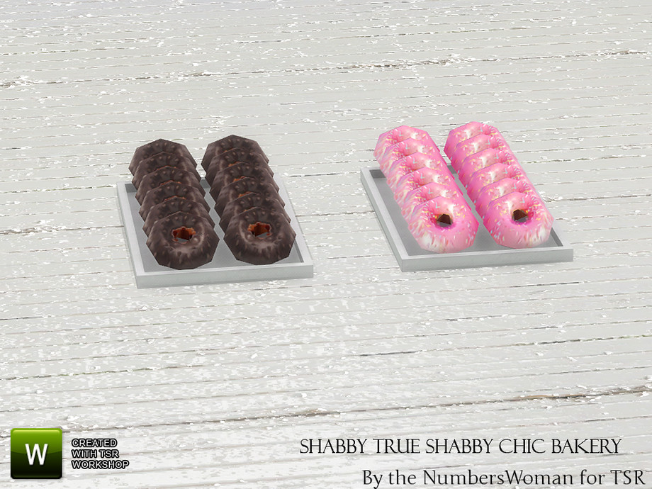 The Sims Resource | Shabby Chic True Shabby Bakery Donut Tray