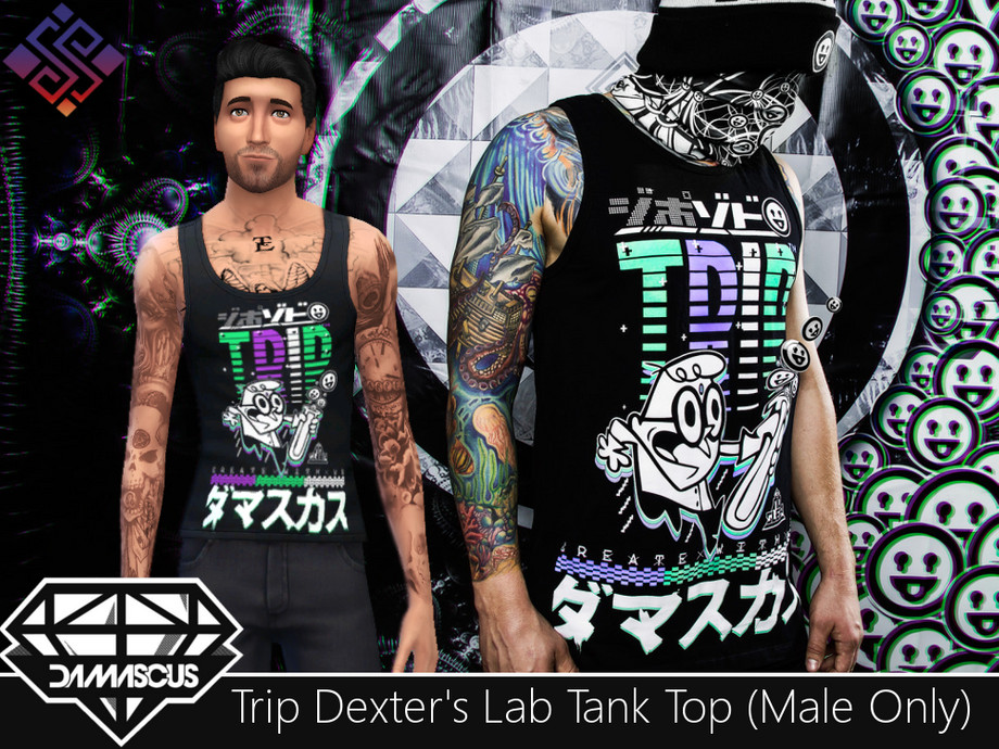 The Sims Resource | Damascus Apparel Trip Dexter's Lab Tank Top