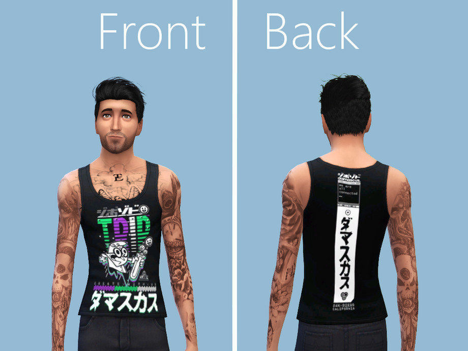 The Sims Resource | Damascus Apparel Trip Dexter's Lab Tank Top