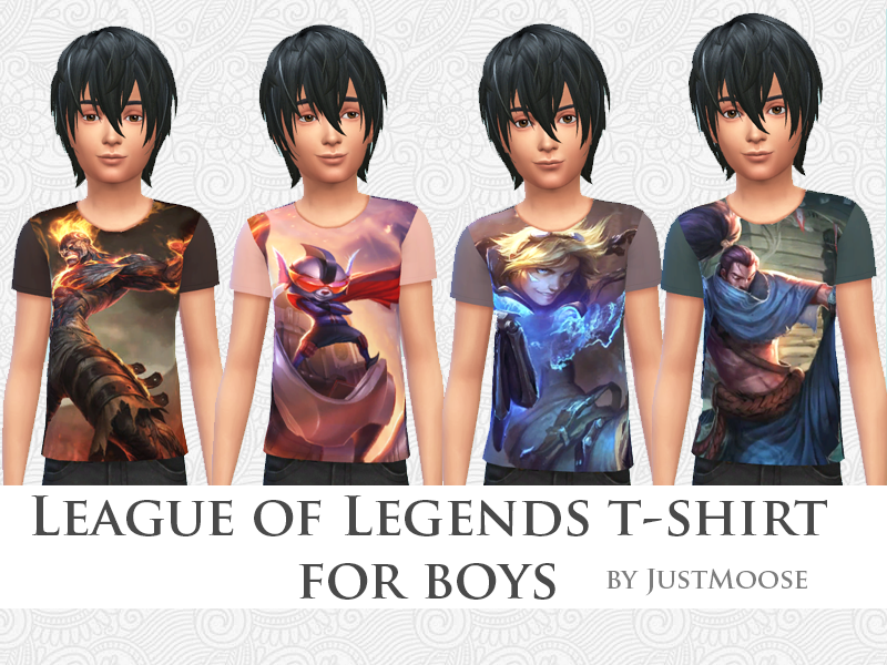 The Sims Resource | League of Legends T-shirt for boys