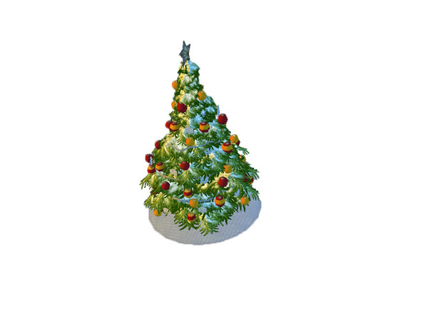 The Sims Resource | snow covered christmas tree