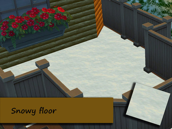 The Sims Resource | Snowy floor tile