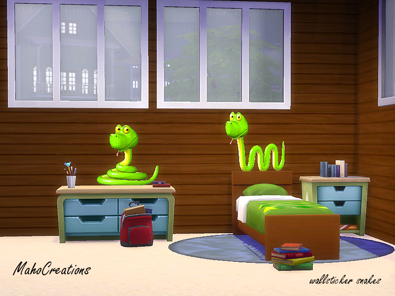 The Sims Resource | Wallsticker Snakes