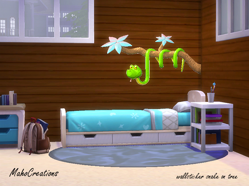The Sims Resource | Wallsticker Snakes on a Tree