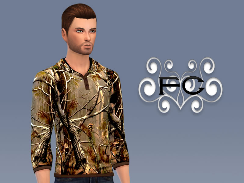 The Sims Resource | FS - Realtree Camo Shirt - Get to Work needed