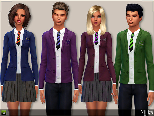 The Sims Resource | S4 School Uniform [Teens]