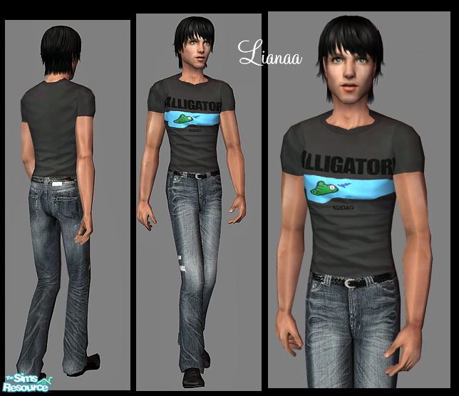 The Sims Resource | Set 216 Alligator - black