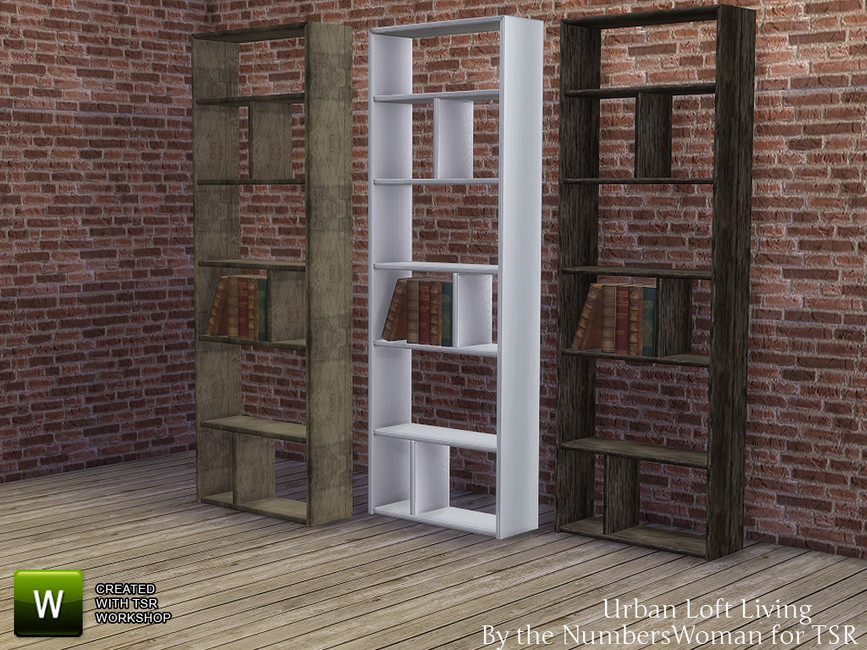 The Sims Resource - Urban Loft Living Bookcase