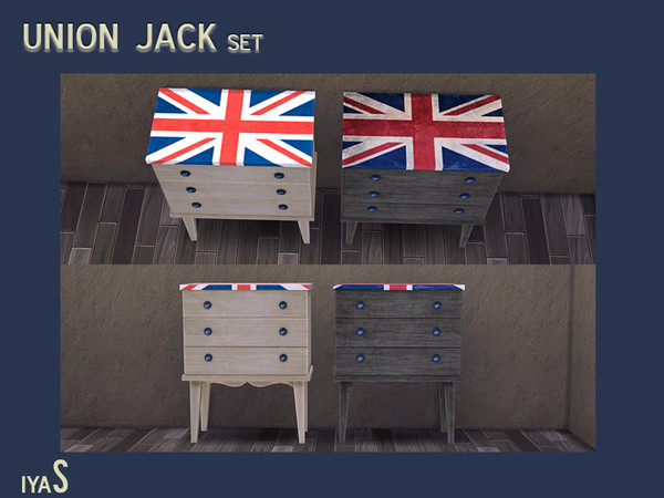The Sims Resource | Union Jack Dresser