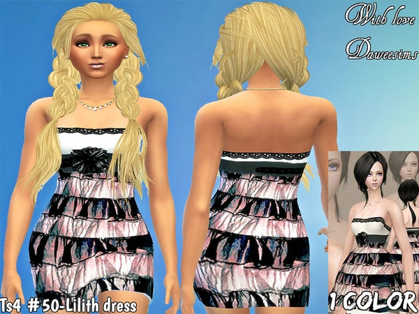 The Sims Resource | Ts4 #50-Lilith dress