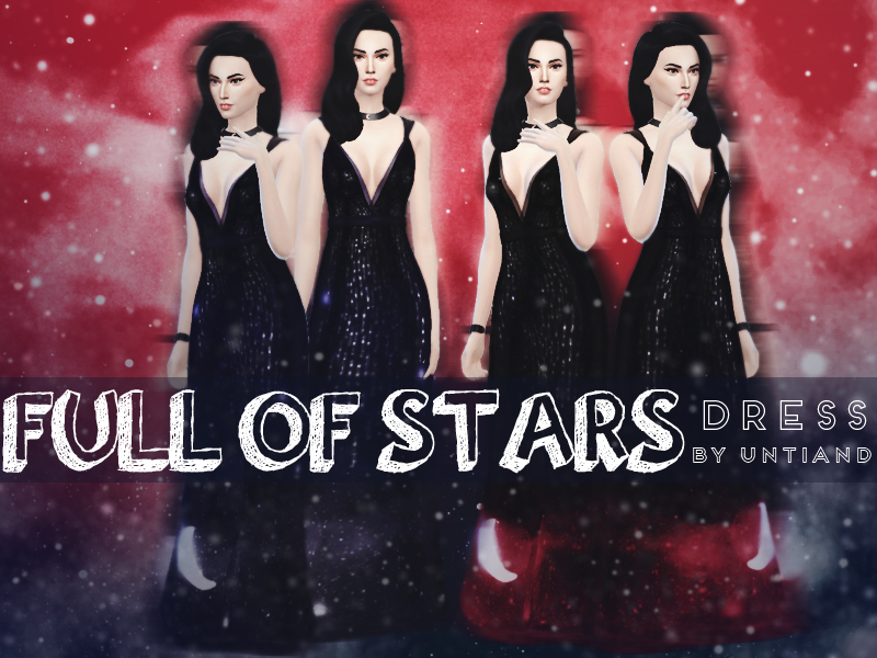 The Sims Resource | Full of Stars dress - Luxury Party SP needed