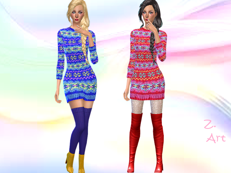 The Sims Resource | Colorful Knitting