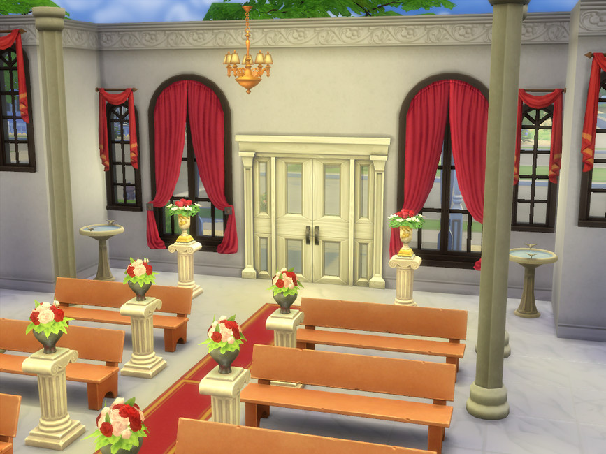 The Sims Resource - Catholic church for wedding