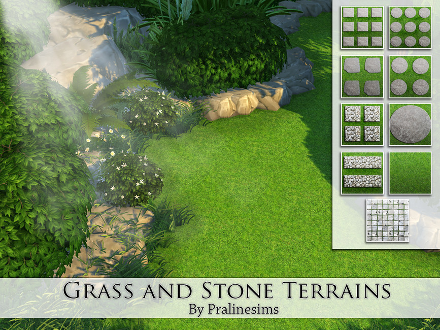 The Sims Resource - Grass and Stone Terrains
