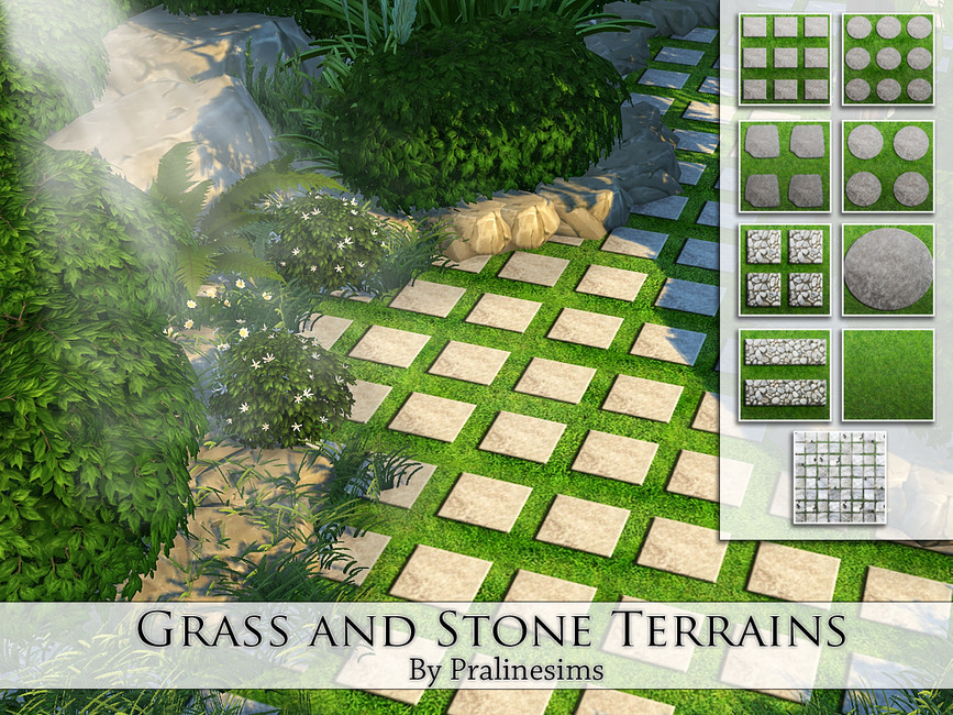 The Sims Resource - Grass and Stone Terrains