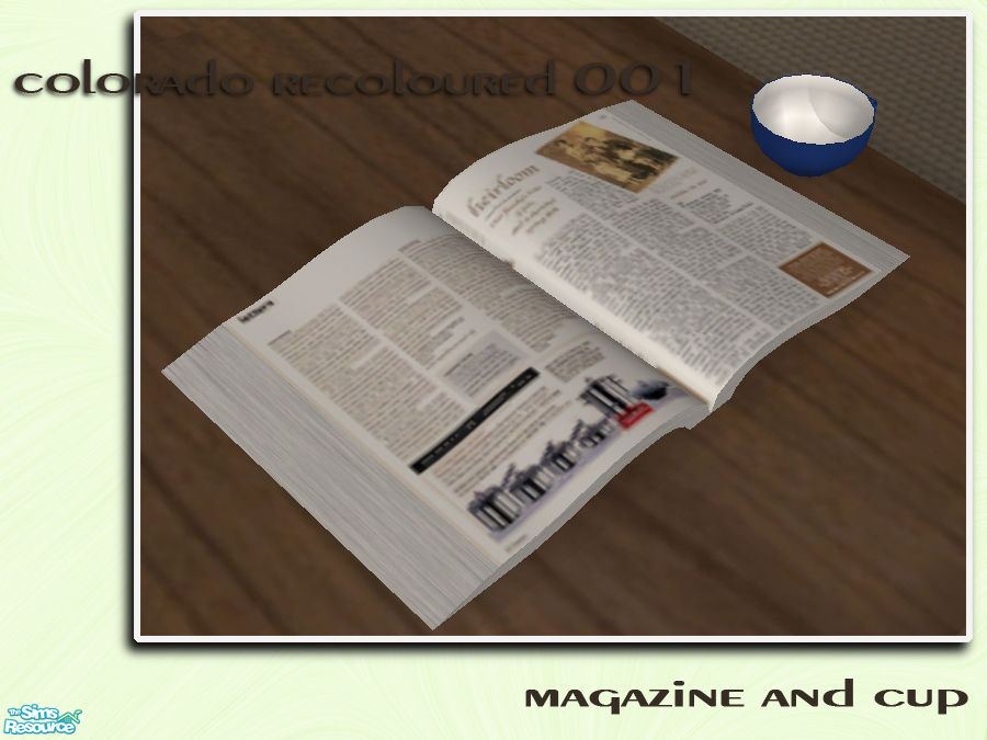 The Sims Resource - Colorado Recol01 - Magazine