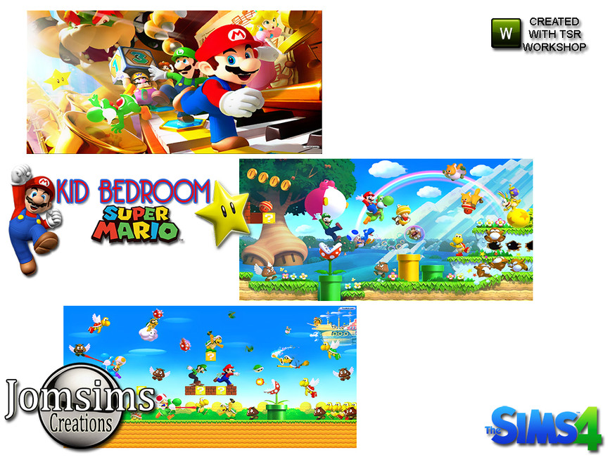 The Sims Resource - super mario wall giant poster