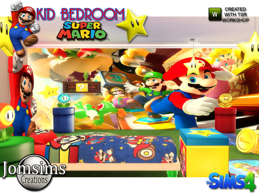 The Sims Resource - Super mario kids bedroom