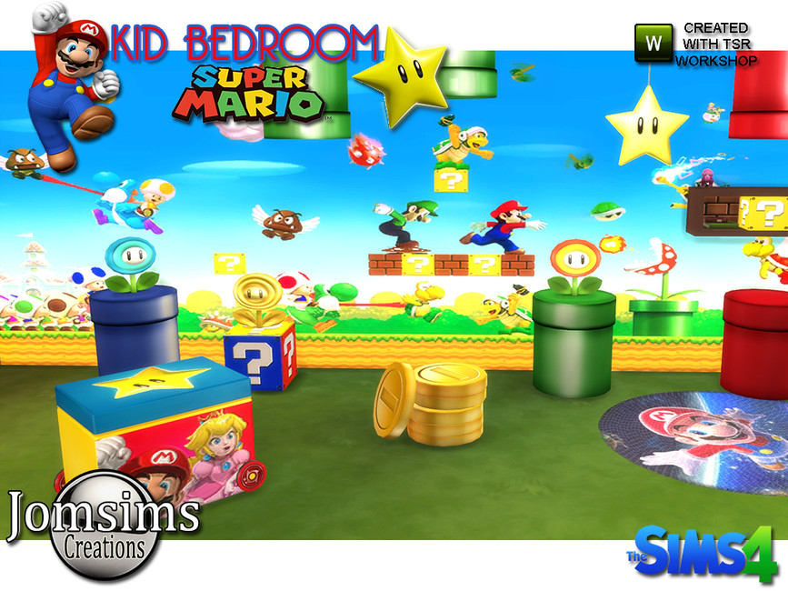 The Sims Resource - Super mario kids bedroom