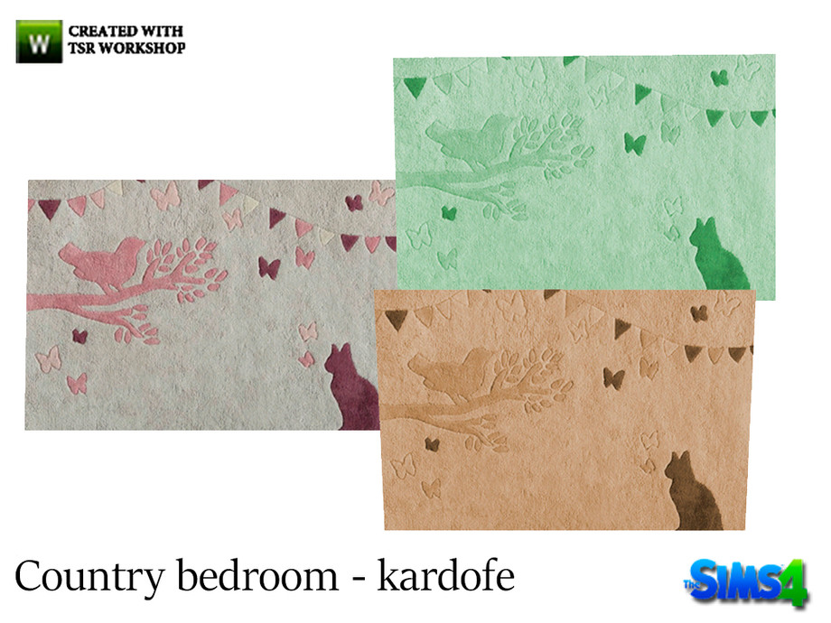 The Sims Resource | kardofe_Country bedroom_Rug