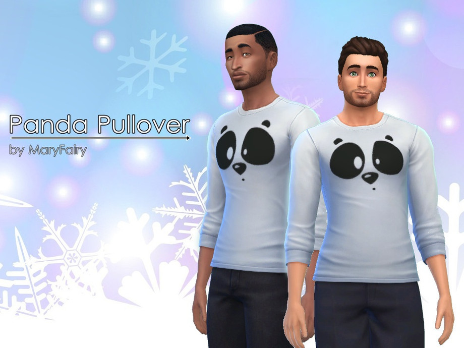 The Sims Resource - Panda Pullover for Men