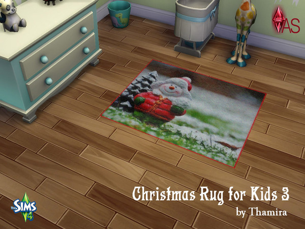The Sims Resource | Christmas Rug for Kids 3