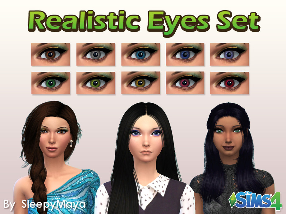 The Sims Resource | Realistic Eyes Set