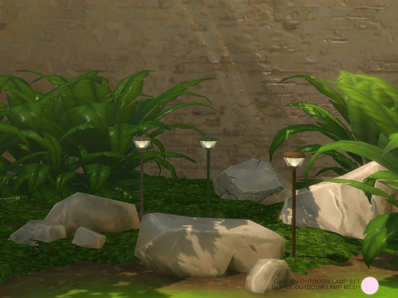 The Sims Resource | GLT105 Outdoor Lamp Mesh