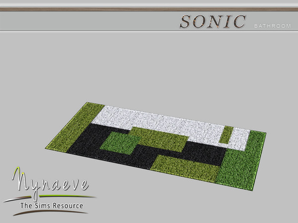 The Sims Resource | Sonic Bathroom Rug