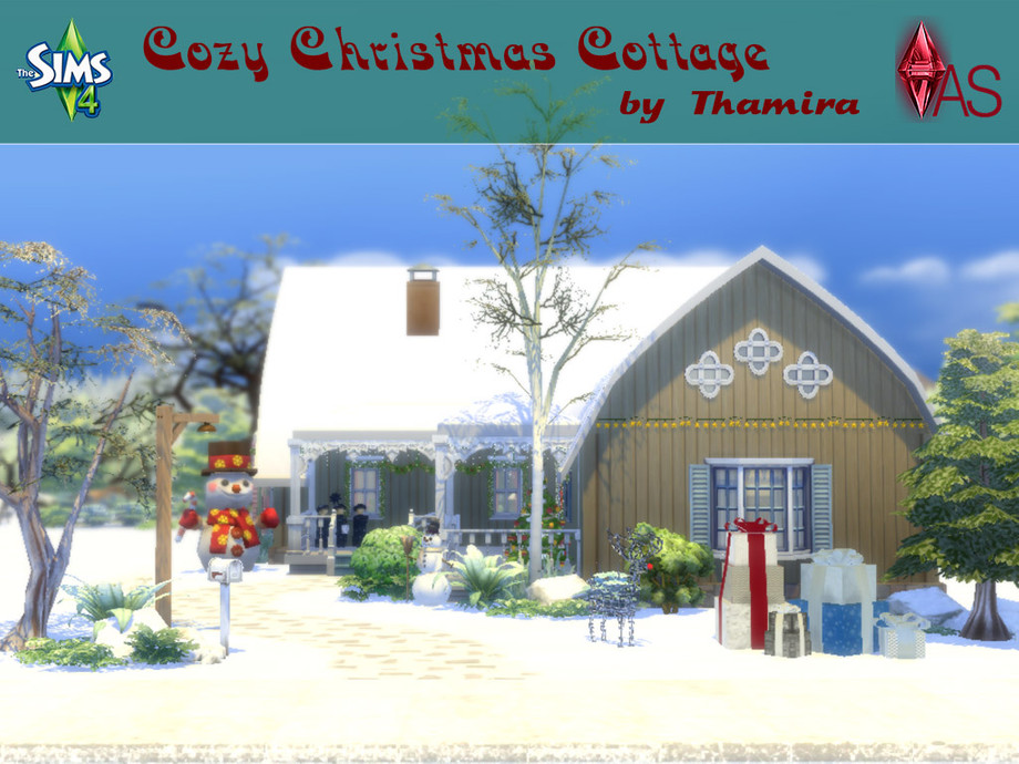 The Sims Resource | Cozy Christmas Cottage