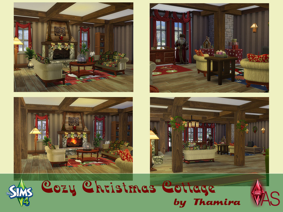 The Sims Resource | Cozy Christmas Cottage