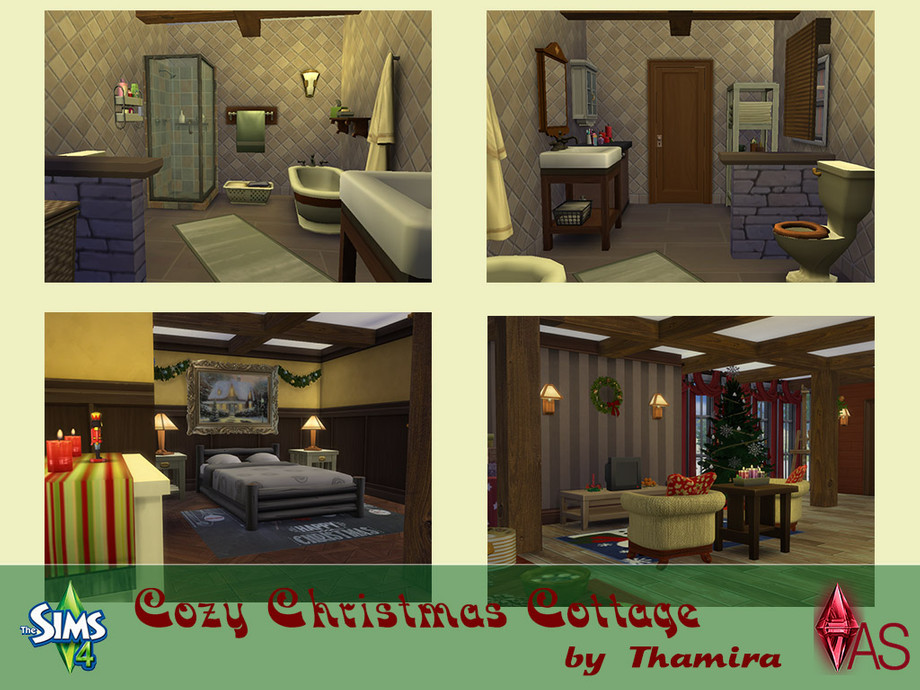 The Sims Resource | Cozy Christmas Cottage