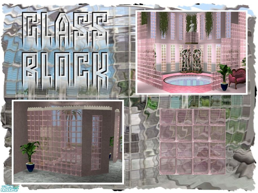 The Sims Resource - Glass Block - Rose Recolor