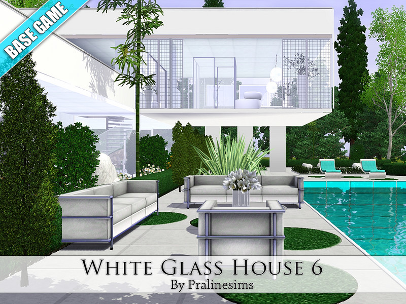 Pralinesims' White Glass House 6