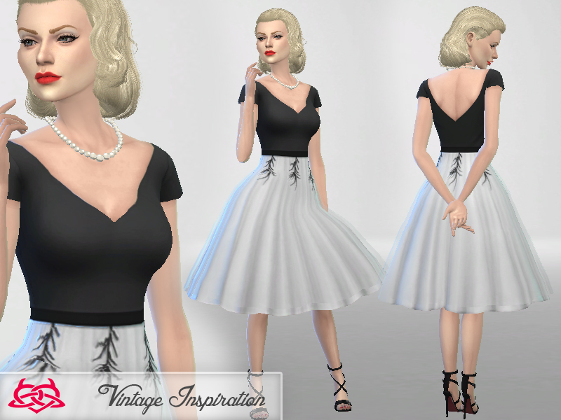 The Sims Resource | Grace Kelly dress Rear Window