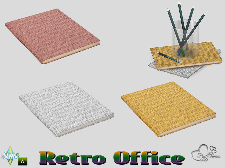 The Sims Resource - Retro Office Notebook