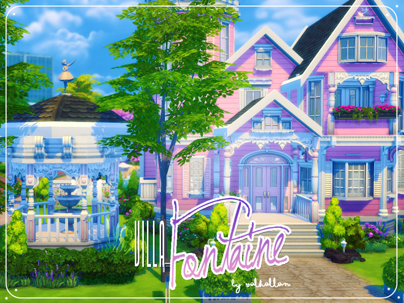 The Sims Resource | Villa Fontaine by Valhallan