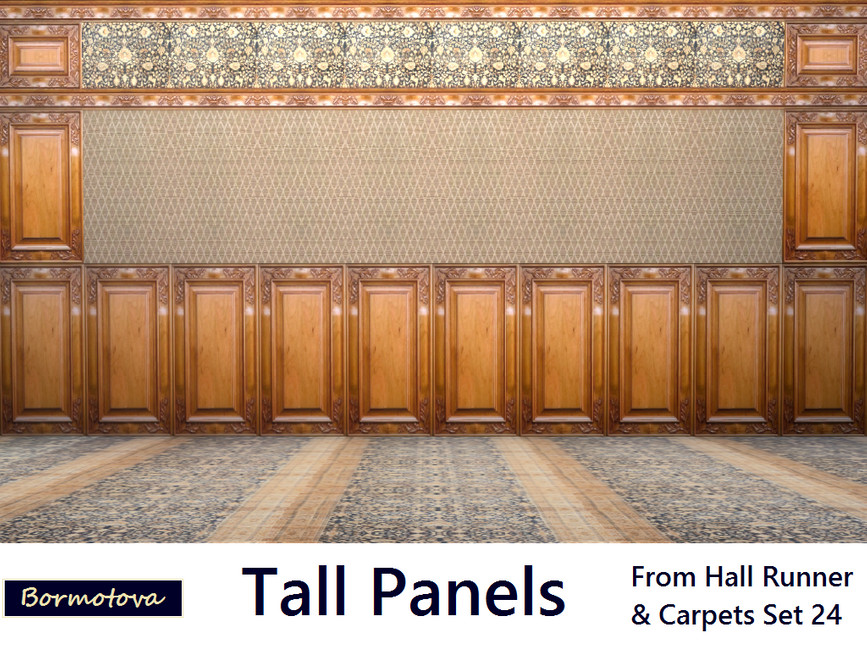 The Sims Resource - Hall Runner & Carpet Set 24 Walls