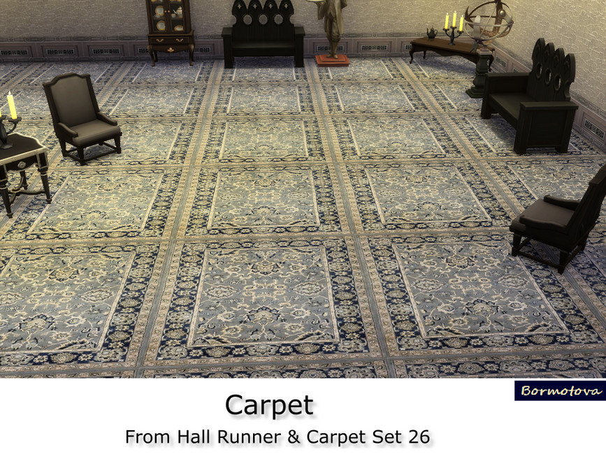 The Sims Resource - Hall Runner & Carpet Set 26