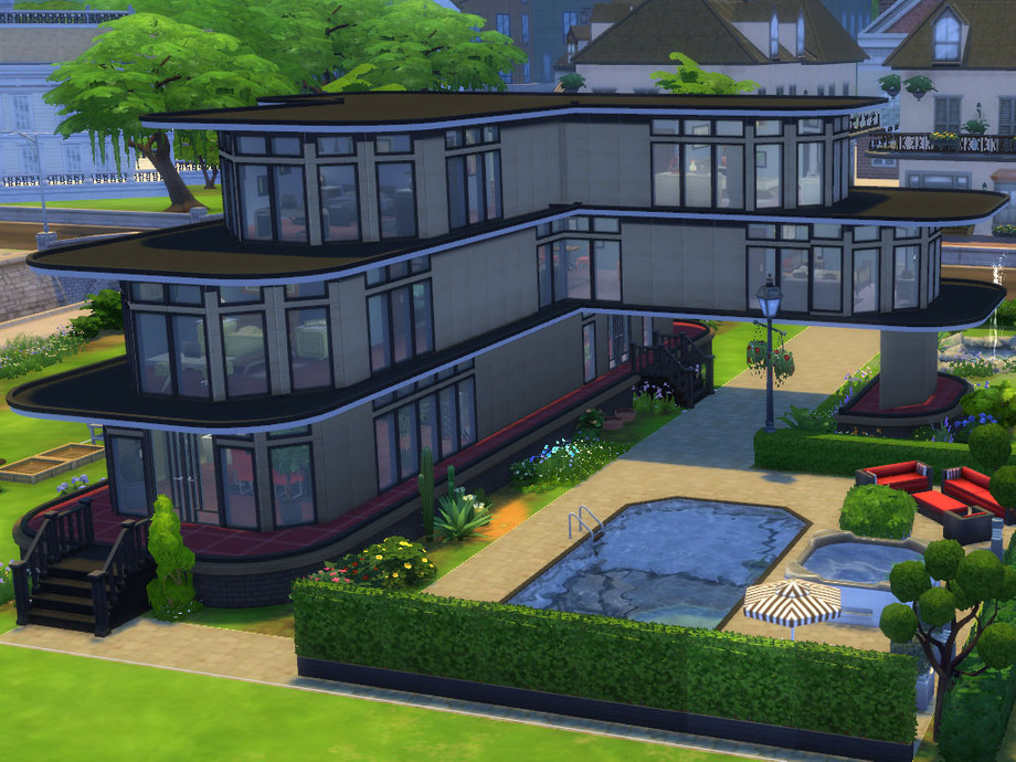 The Sims Resource | Modern Art Deco House