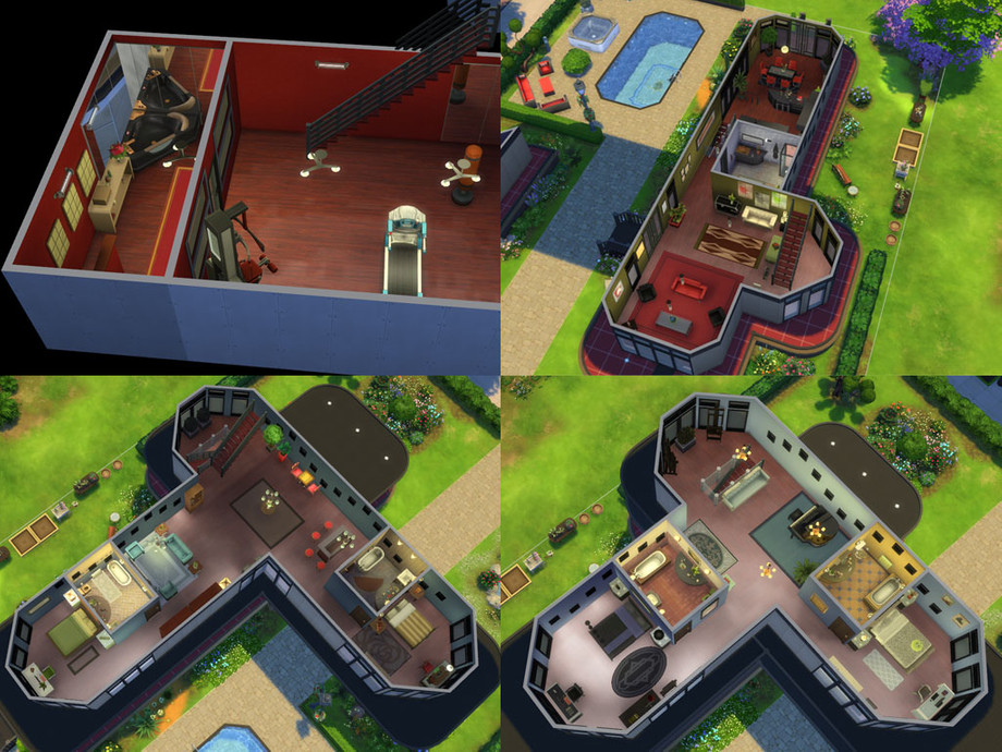 The Sims Resource | Modern Art Deco House