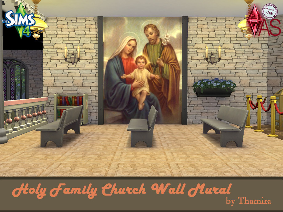 The Sims Resource | Holy Family Church Wall Mural