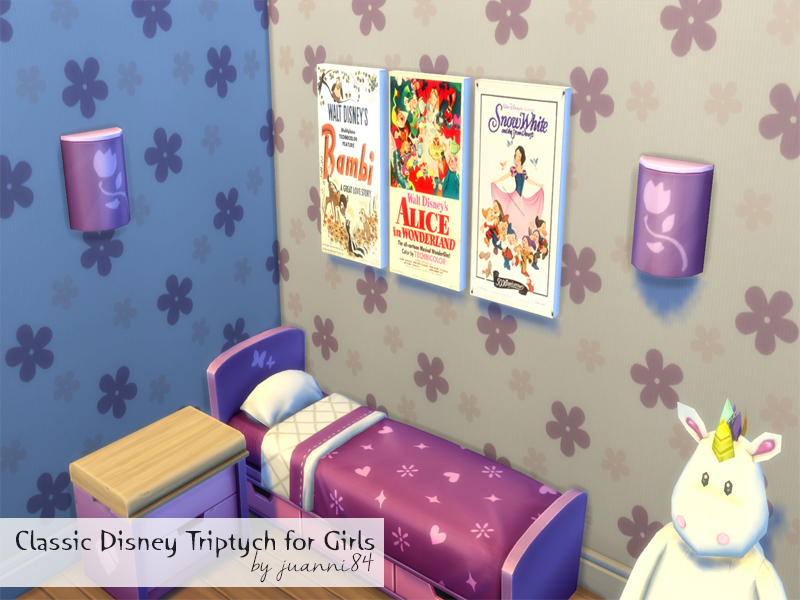 The Sims Resource | Disney Triptych for Girls