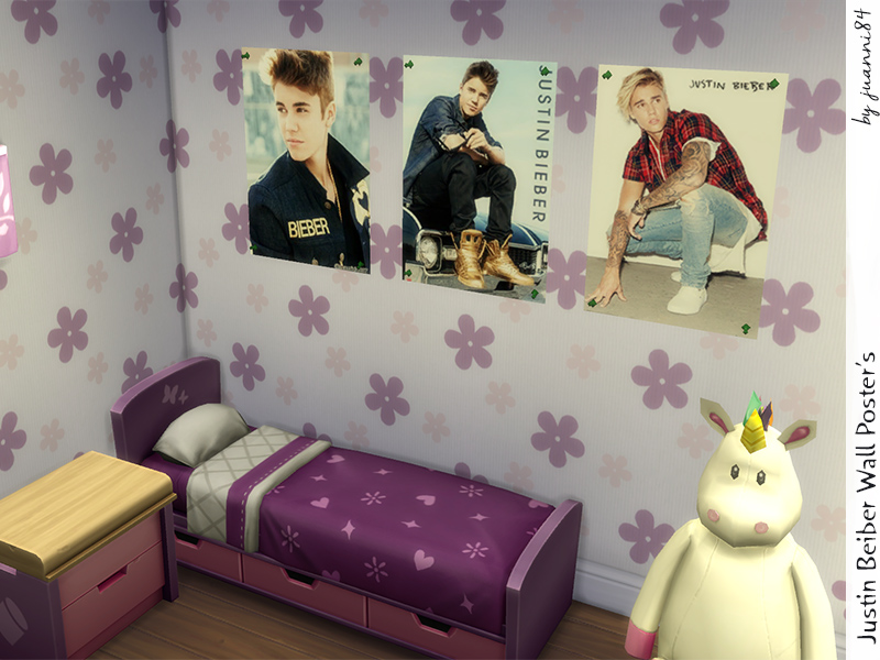 The Sims Resource | Justin Beiber Music Wall Poster