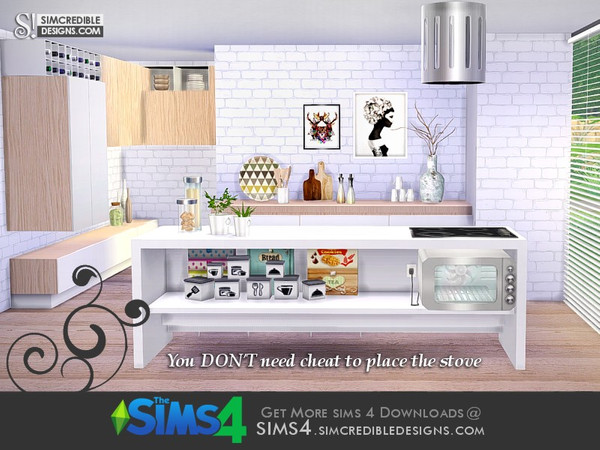 The Sims Resource - Nuance Cooktop and oven (stove)