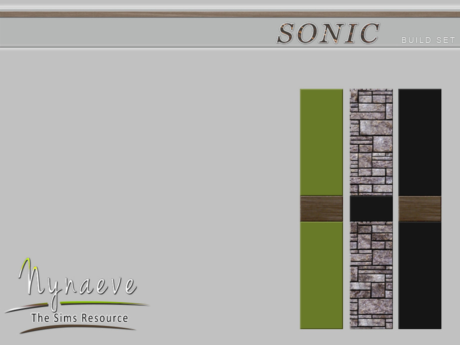 The Sims Resource | Sonic Reflective Wall Tiles V1