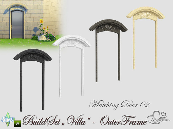 The Sims Resource | Build-A-Villa Outer Frame Door 02