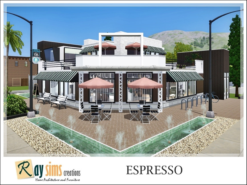 The Sims Resource - Espresso Coffee Shop (Java Hut)
